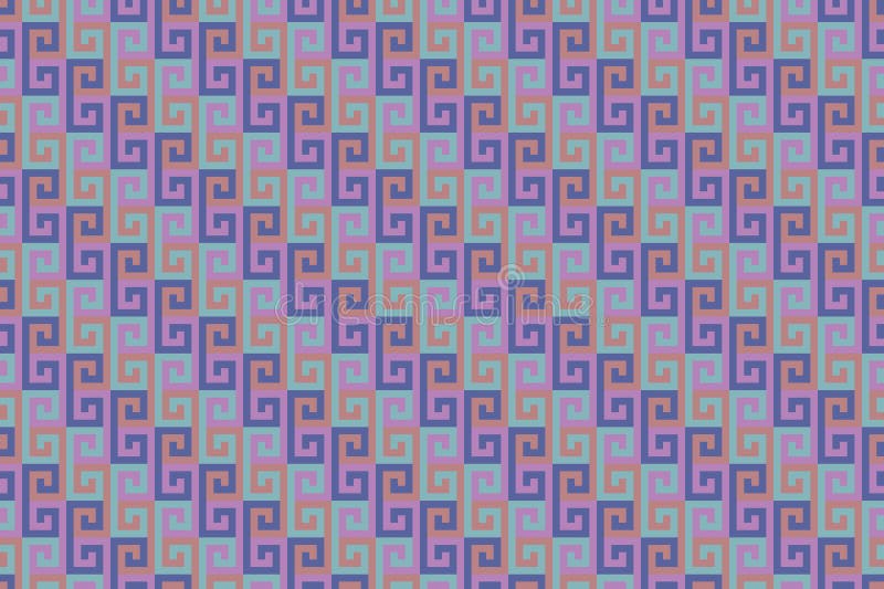 Interlocking Shapes Pattern Background Stock Illustration ...