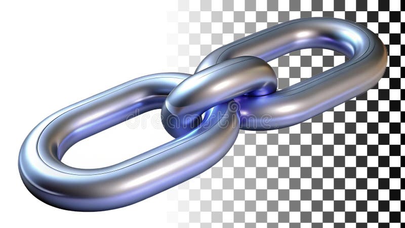 Interlocking Silver Chain Links, Connection and Strength Symbol Png ...