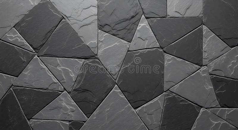 Interlocking Slate Tiles with a Pattern of Irregular Polygons ...