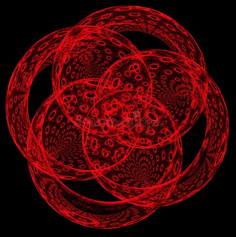 Interlocking Spheres stock illustration. Illustration of digital - 11796530