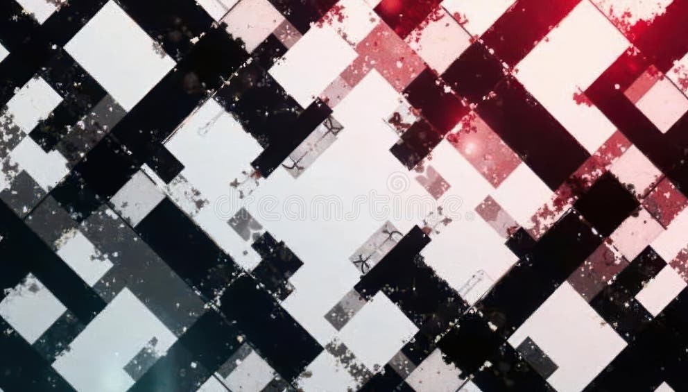 Interlocking Squares Create a Bold, Black and White Grid , Graphic ...