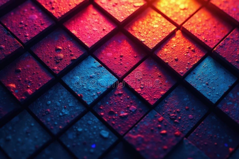 Interlocking Squares Forming a Grid, High Contrast , Black, Vector ...