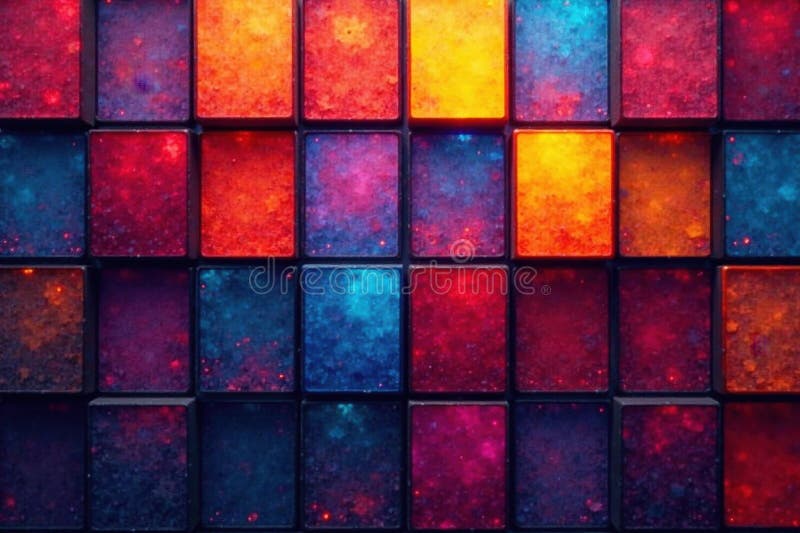 Interlocking Squares Forming a Grid, High Contrast , Design, Design ...