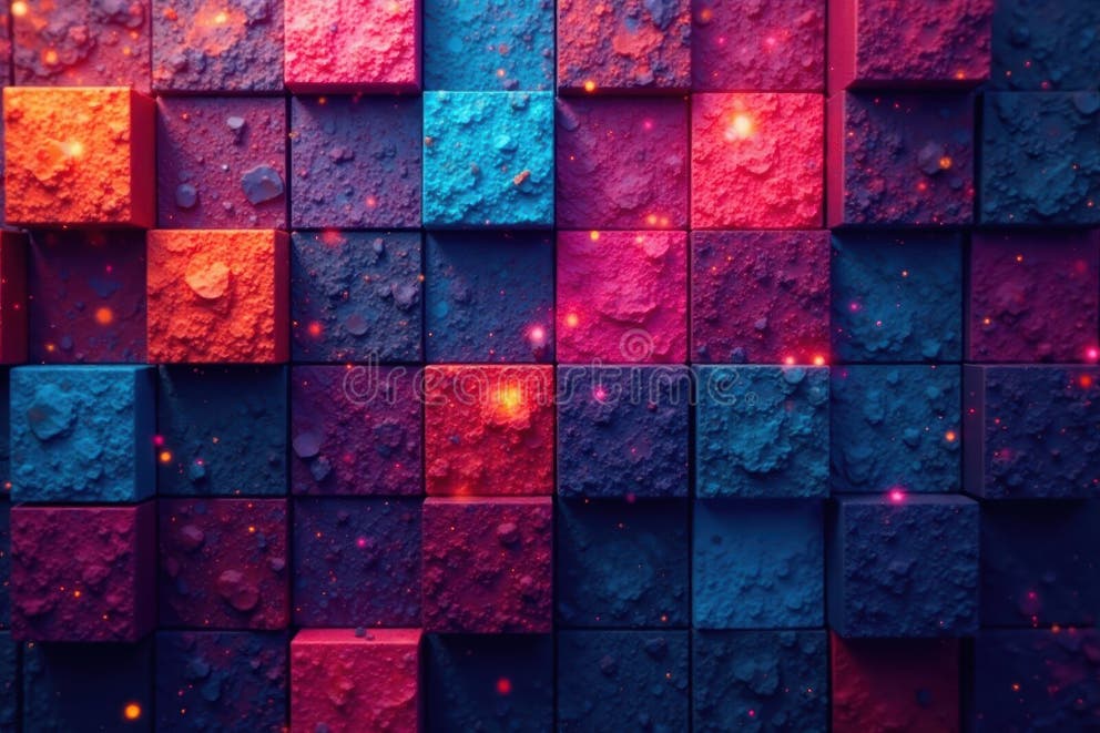 Interlocking Squares Forming a Grid, High Contrast , Shape, Vector ...