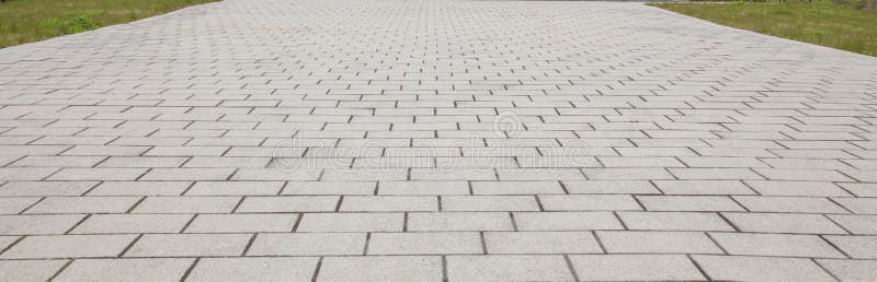Interlocking Stone Driveway Stock Photo - Image of landscaping ...