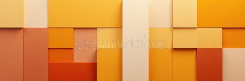 Interlocking Taupe and Ochre Squares Form a Visually Calming ...