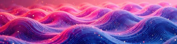 Interlocking Thin Lines Create a Soft, Flowing Wave Pattern that ...