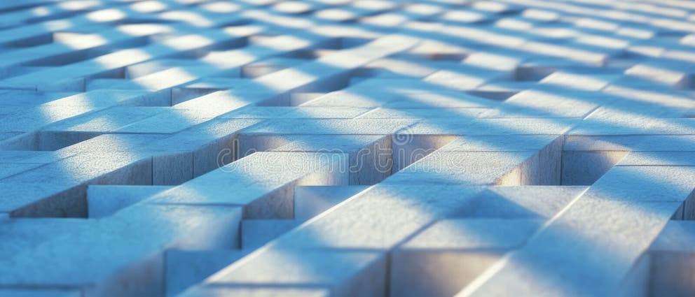 Interlocking Tile Patterns Create a Modern Geometric Design for ...