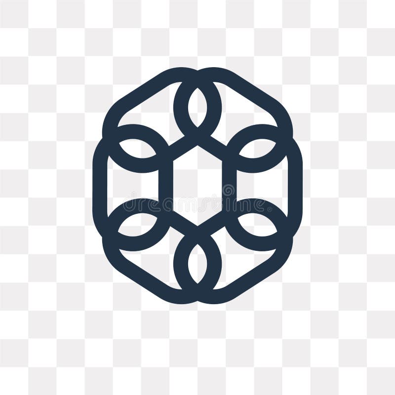 Icon With 3 Interlocking Circles. Rings. Abstract Symbol For Con Stock ...