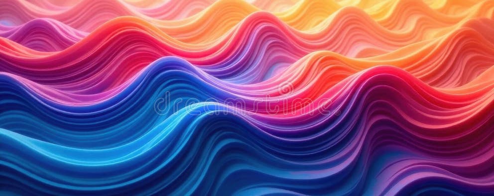 Interlocking Wave Forms Create a Continuous, Abstract Geometric Pattern ...