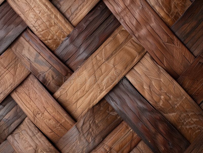 Interlocking Wooden Planks in Warm Tones Stock Illustration ...