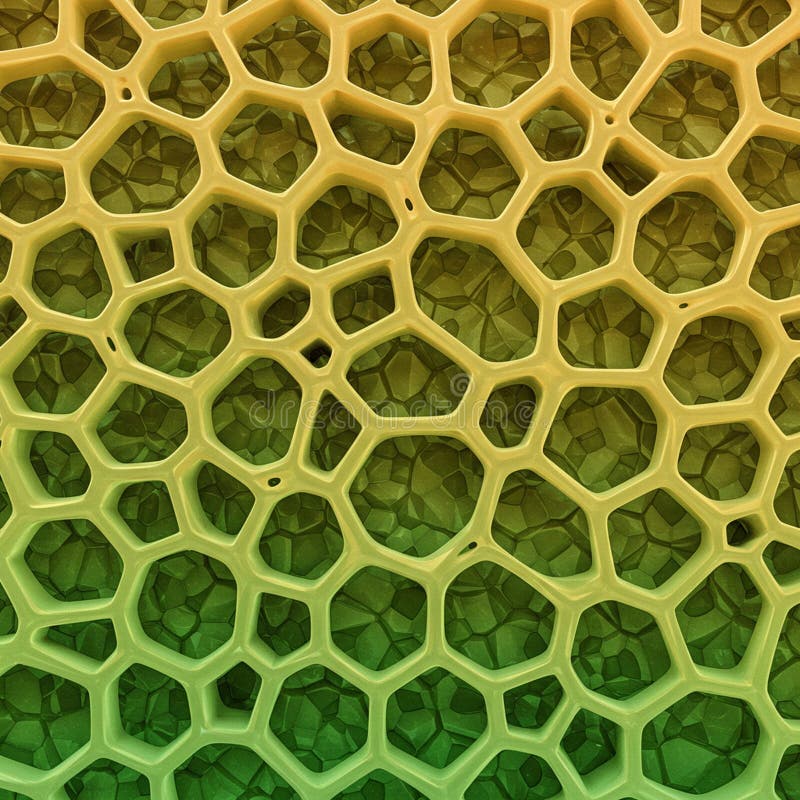 Interlocking Yellow Hexagonal Shapes Form a Complex Geometric Pattern ...