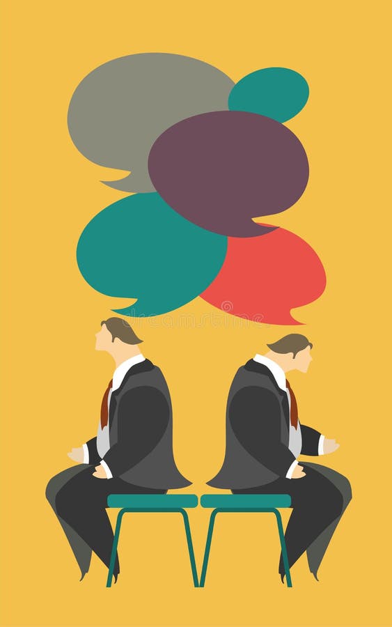 Interlocutors business stock vector. Illustration of comfortable - 48169756