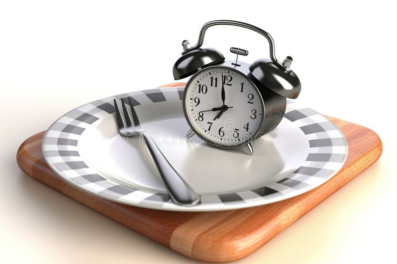 Intermittent Fasting Concept Isolated on White Background. Generated by ...