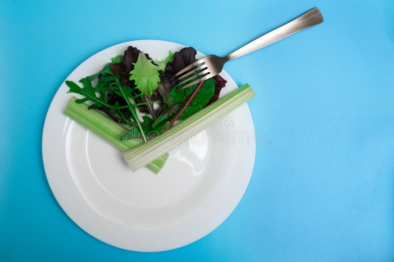 Intermittent Fasting, Diet Concept. Figurative Image of Meal Time Stock ...