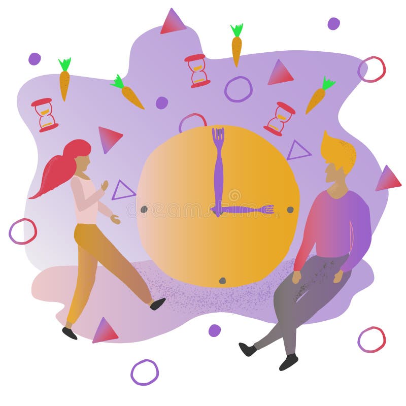 Intermittent Fasting Diet Concept Illustration Stock Vector ... Intermittent Fasting Diet Concept Illustration Stock Vector ...
