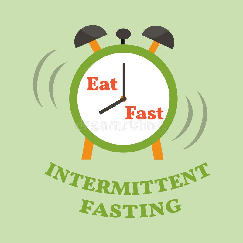 Intermittent fasting diet stock vector. Illustration of healthy - 132102458