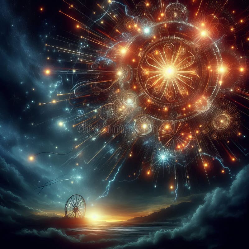 Intermittent Flashes Brief Intermittent Flashes of Light Punc Stock ...