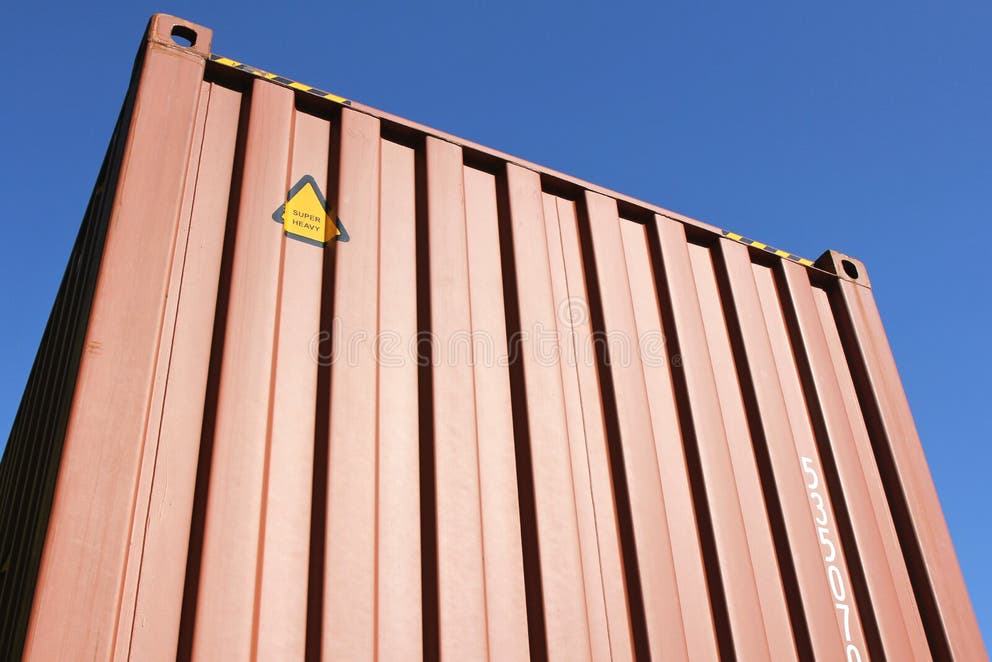 Intermodal Freight Container Stock Image - Image of goods, import: 64890573