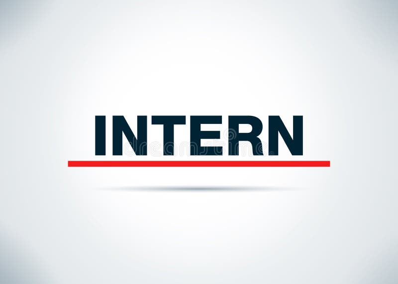 Intern Abstract Flat Background Design Illustration Stock Illustration ...
