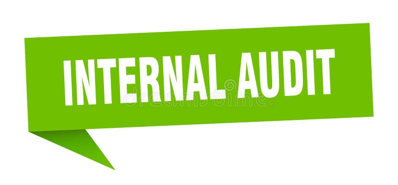 Internal Audit Banner. Internal Audit Speech Bubble Stock Vector ...