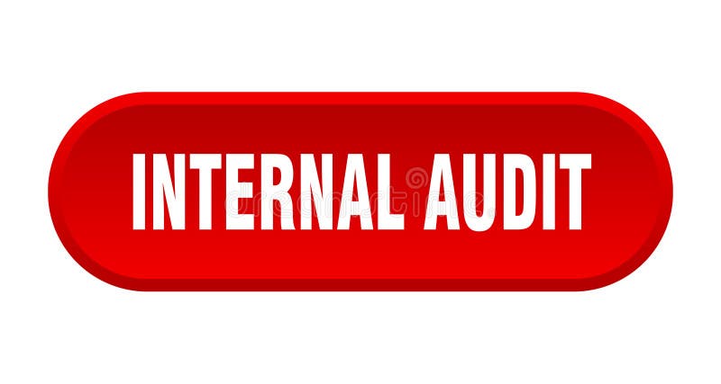 Internal Audit Button. Rounded Sign on White Background Stock Vector ...