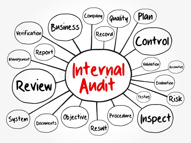 Internal Audit Mind Map Flowchart Stock Illustration - Illustration of ...