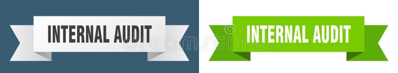 Internal Audit Ribbon. Internal Audit Isolated Paper Sign. Banner Stock ...
