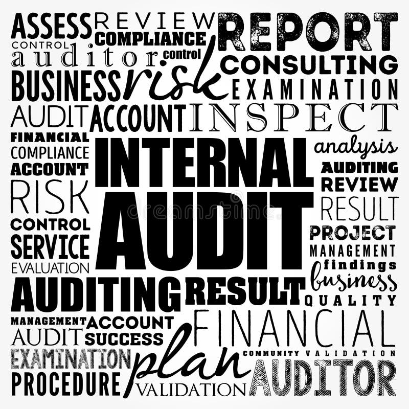 Internal Audit Word Cloud Collage, Business Concept Background Stock ...