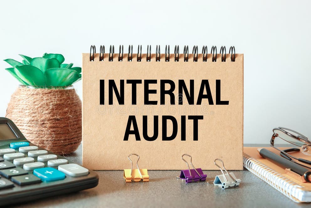 INTERNAL AUDIT is Written on a Notepad on an Office Desk Stock Photo ...