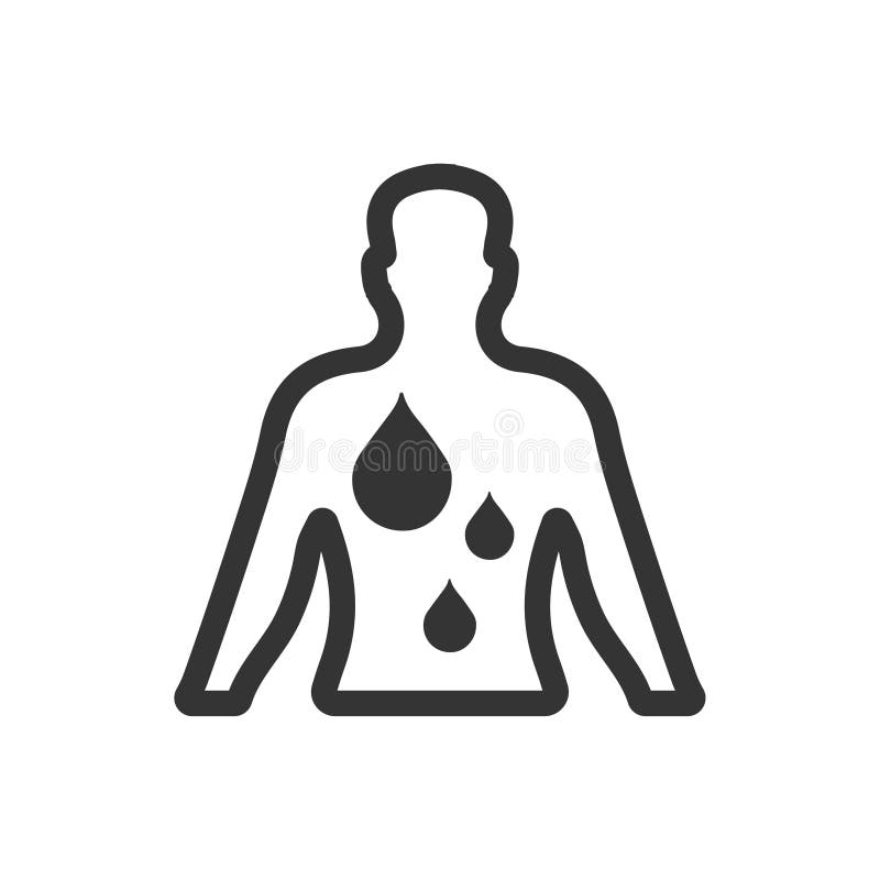 Internal Bleeding Icon stock vector. Illustration of heart - 111405154