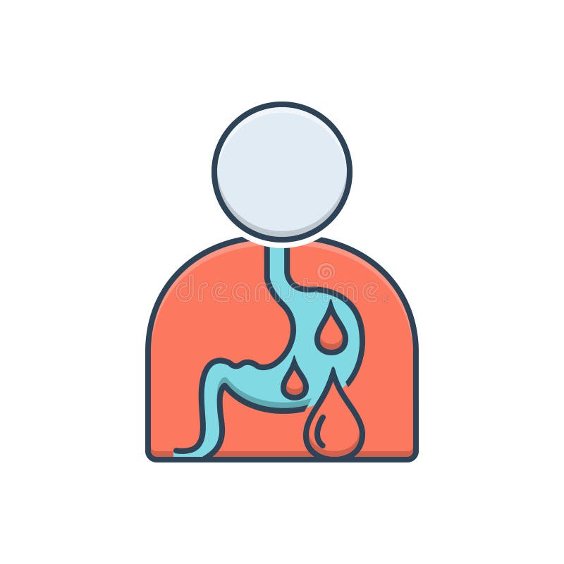 Color Illustration Icon for Internal Bleeding, Extravasation and ...