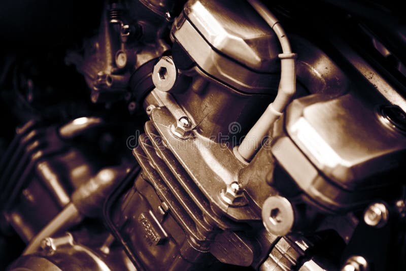 Internal Combustion Engine Cylinder Air Cooled Stock Photo - Image of ...