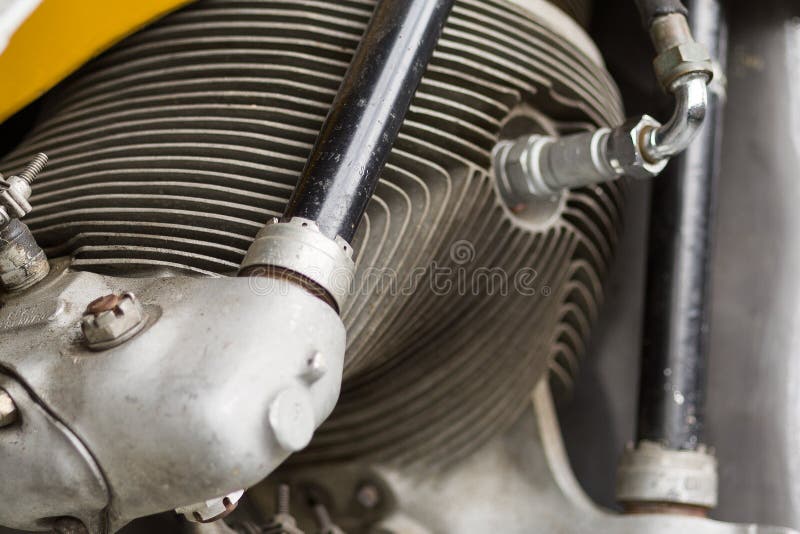 Internal Combustion Engine Cylinder from an Airplane Stock Image ...