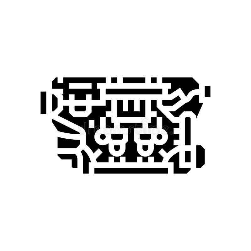Internal Combustion Engine Industry Glyph Icon Vector Illustration ...