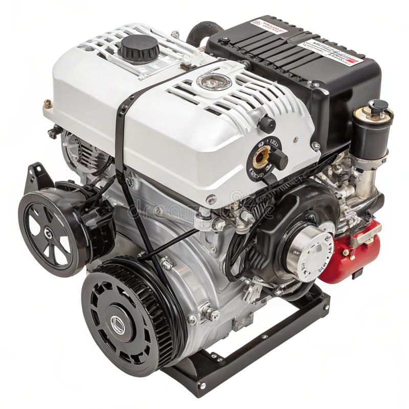 Internal Combustion Engine on Transparent Background Stock Illustration ...