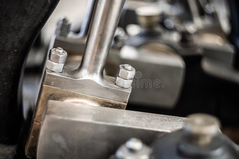 Internal Combustion Engine Piston Rod on the Crankshaft Stock Photo ...