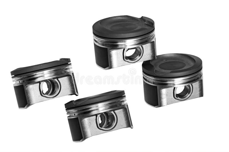 Internal Combustion Engine Pistons at Shallow Depth of Field Stock ...