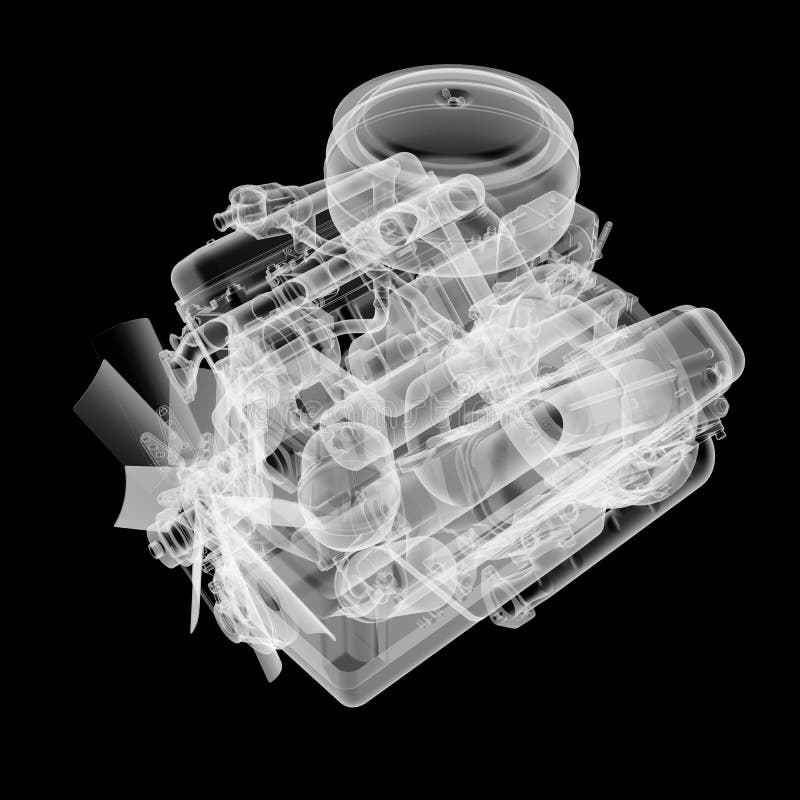 Internal Combustion Engine X-Ray Style Stock Illustration ... Internal Combustion Engine X-Ray Style Stock Illustration ...