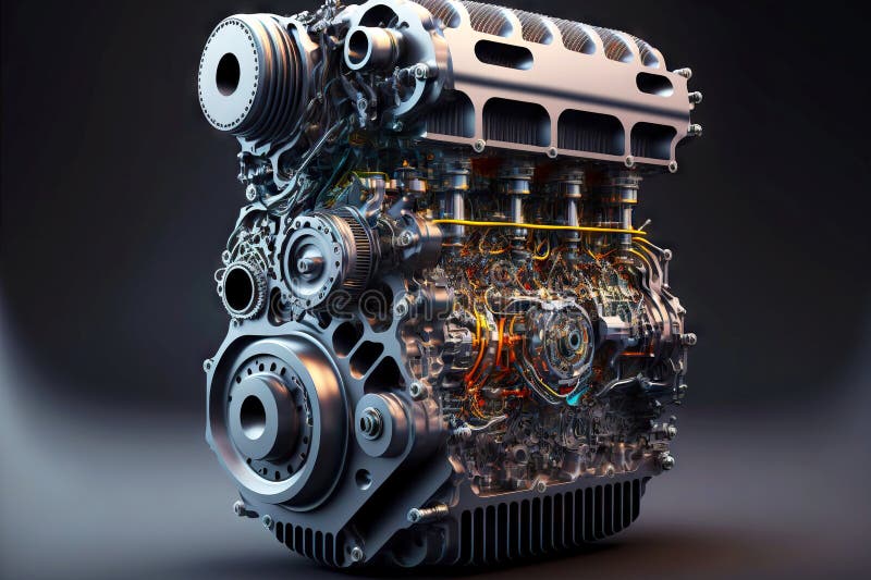 Internal Combustion Engines with Parts for Automotive Industry Isolated ... Internal Combustion Engines with Parts for Automotive Industry Isolated ...