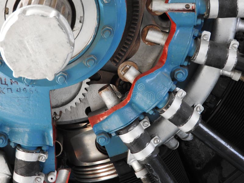 Internal Components and Parts of Aircraft Engine Stock Photo - Image of ...