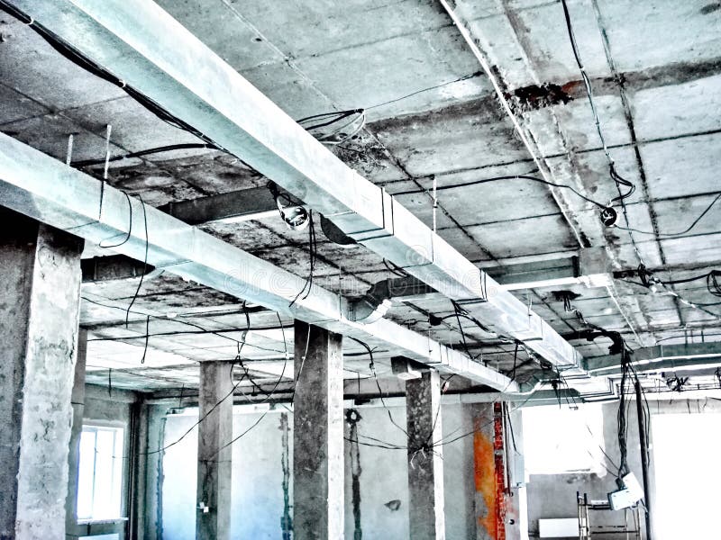 Internal Construction Structures Stock Image - Image of doors ...