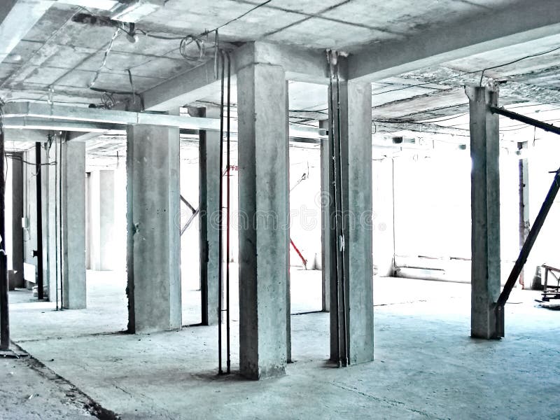 Internal Construction Structures Stock Photo - Image of work, support ...