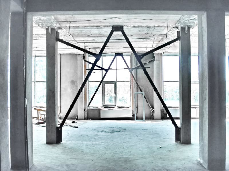 Internal Construction Structures Stock Photo - Image of concrete ...