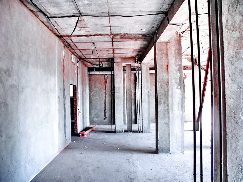 Internal Construction Structures Stock Image - Image of steel, building ...