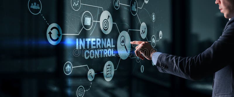 Internal Control on Virtual Screen. Accounting and Audit Stock Photo ...