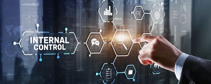 Internal Control on Virtual Screen. Accounting and Audit Stock ...
