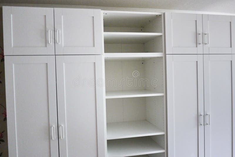 Internal Details of the Wardrobe. Large Wardrobe. Details and Close-up ...