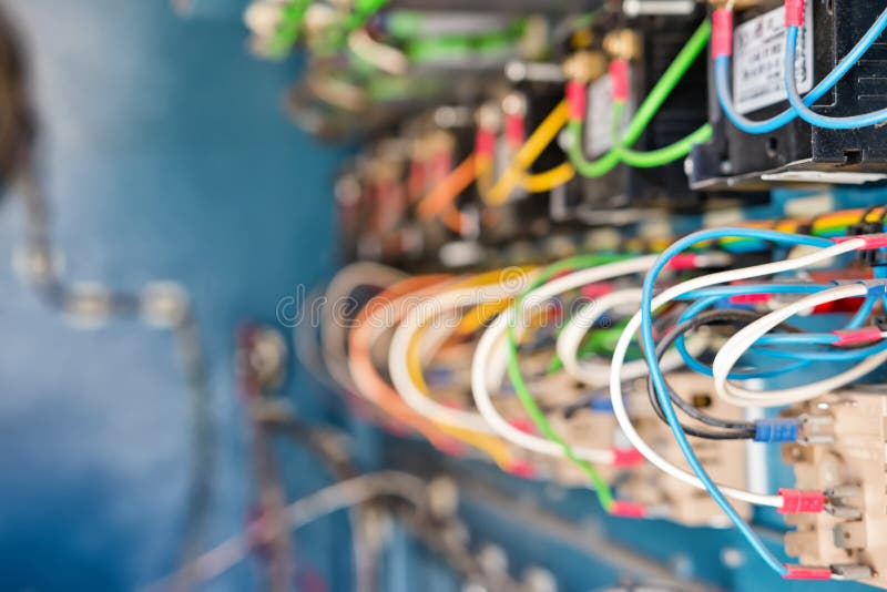 Internal Device of Mobile Electrical Installation with Terminals Stock ...