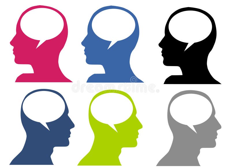 Internal Dialogue Bubbles Stock Illustrations – 4 Internal Dialogue ...